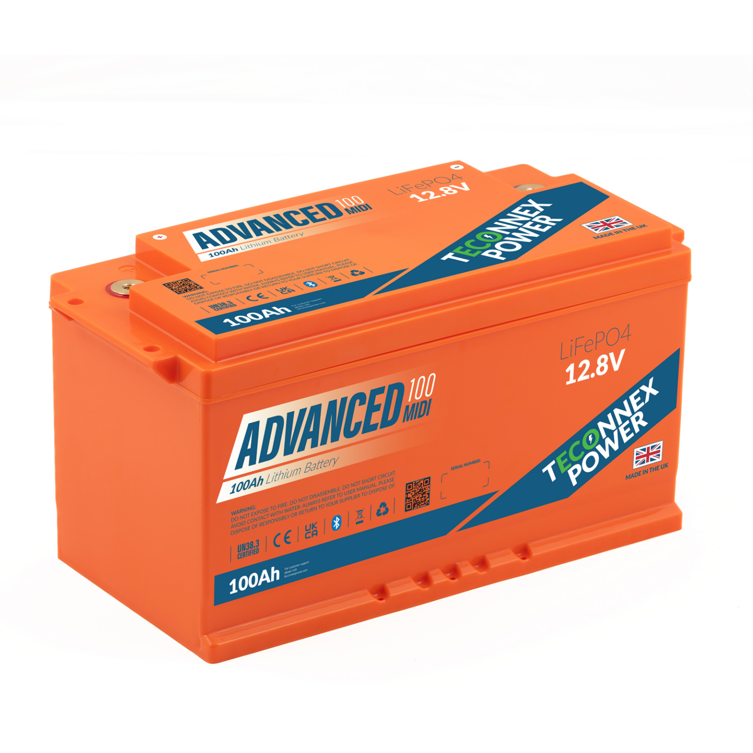 Teconnex Power Advanced 100Ah Midi 12.8V Leisure Battery - UK Leisure Parts